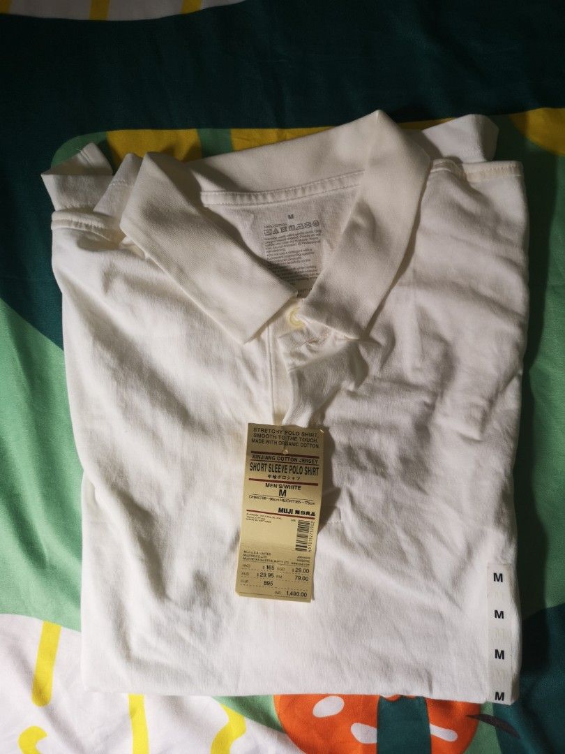 Muji Polo T shirt, Men's Fashion, Tops & Sets, Tshirts & Polo Shirts on Carousell