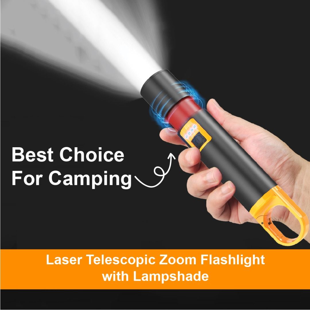 Multifunction Camping Lamp/Laser Telescopic Zoom Flashlight/Camping ...
