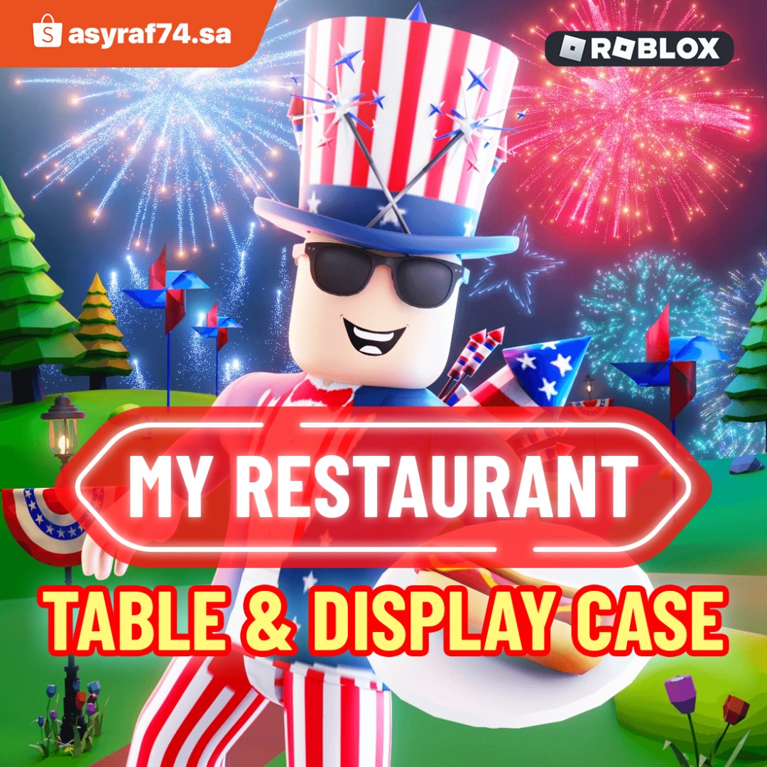 My Restaurant ROBLOX Table Set & Display Cases, Video Gaming, Video ...