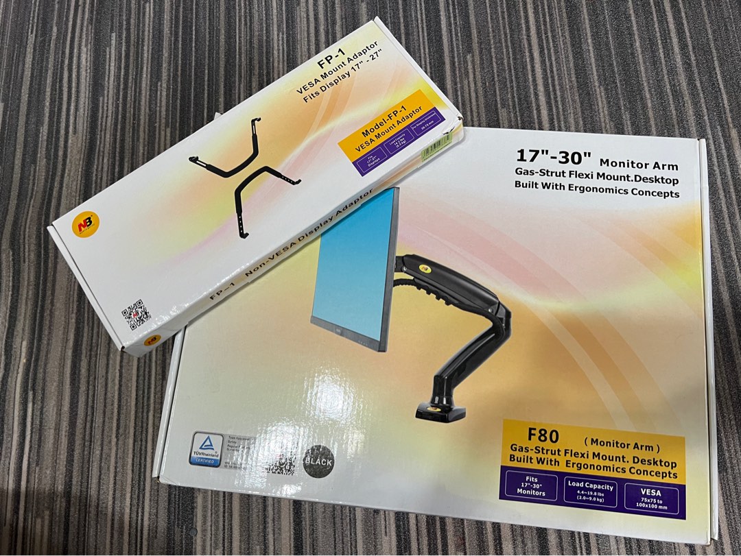 NB North Bayou F80 Monitor Desk Mount Full Motion Swivel Arm with Gas ...