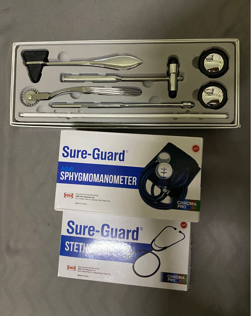 Neurological Reflex Percussion Hammer Set and Sureguard BP Set, Health ...