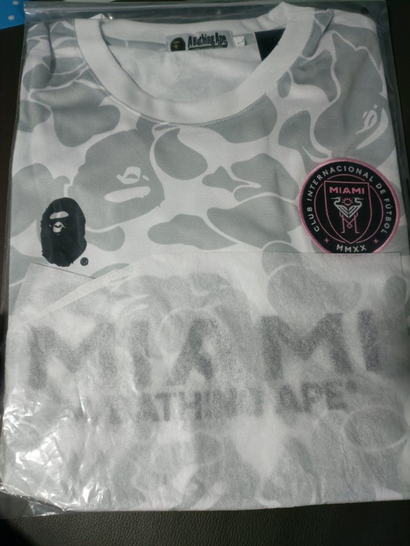PRE ORDER Bape Inter Miami white army camouflage football soccer jersey ...