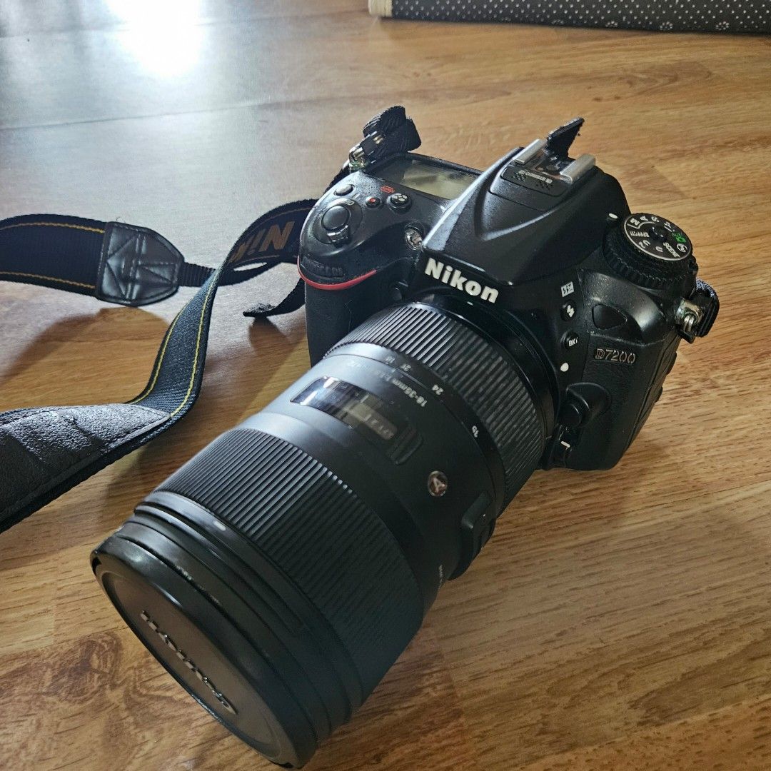 Nikon D7200 & Sigma Lens 18-35mm f1.8, Photography, Cameras on Carousell