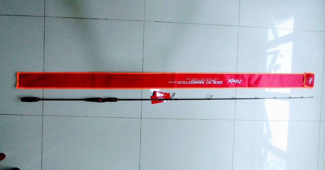 NINJ SOLID MONSTER ROD Solid & New X Concept Solid Carbon Jigging ...