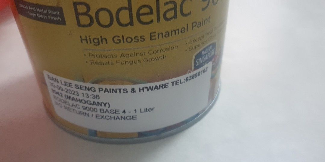 Nippon Paint Bodelac 9000, Furniture & Home Living, Home Improvement ...