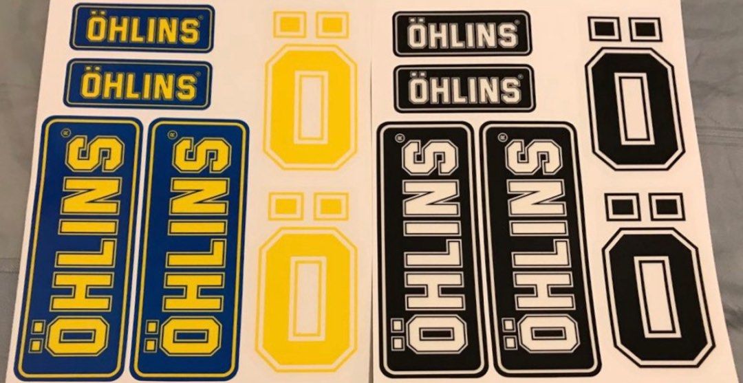 OHLINS STICKER, Motorcycles, Motorcycle Accessories on Carousell