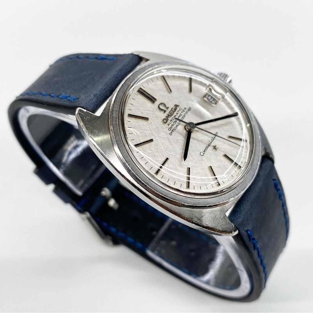 Omega Constellation Date C Shape Linen Dial, Barang Mewah, Jam Tangan ...