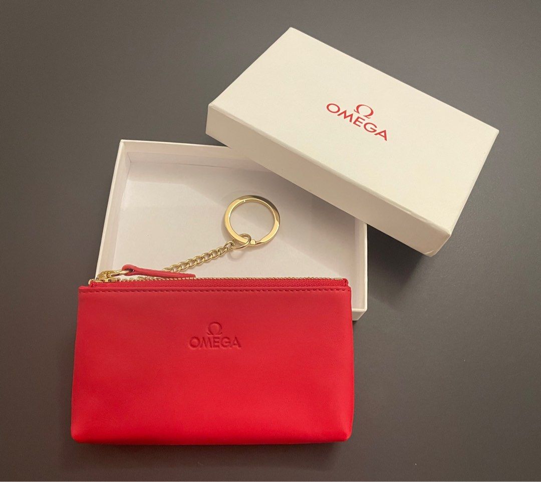 OMEGA red wallet / Card holder, Men's Fashion, Watches & Accessories ...