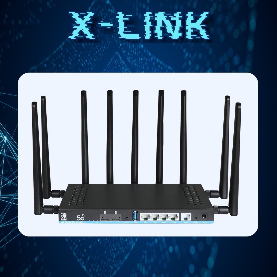 4G Dual SIM X-Link Wi-Fi 6 AX3000 Enterprise/Home Gigabit Router ...