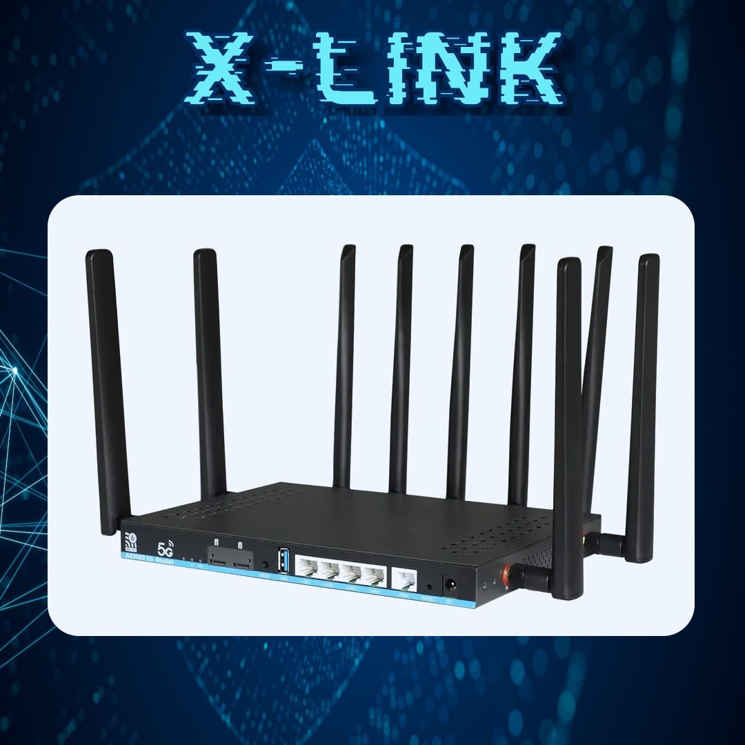 4G Dual SIM X-Link Wi-Fi 6 AX3000 Enterprise/Home Gigabit Router ...