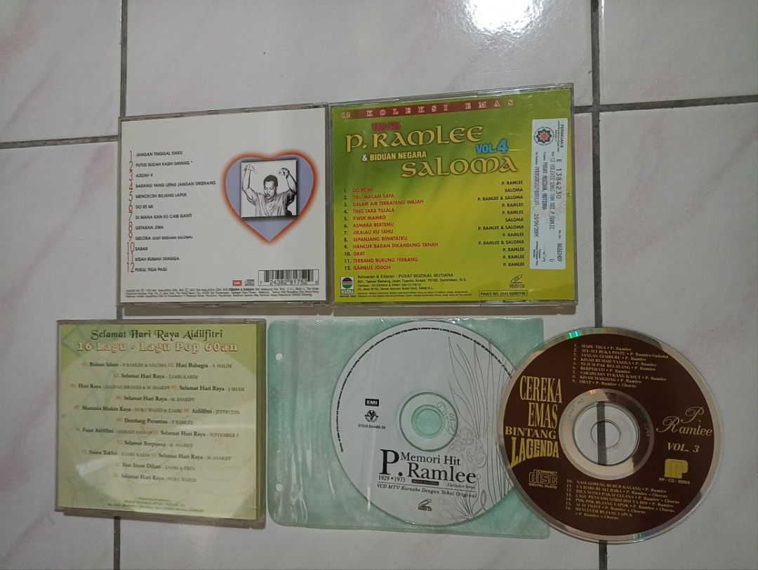Original cd lagu dan vcd p.ramlee saloma, Hobbies & Toys, Music & Media, CDs & DVDs on Carousell