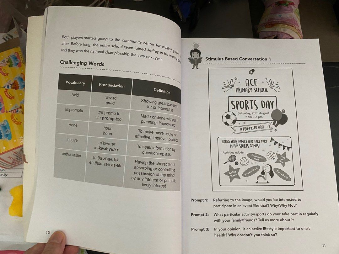 P5 English Oral Exam Practice, Hobbies & Toys, Books & Magazines ...