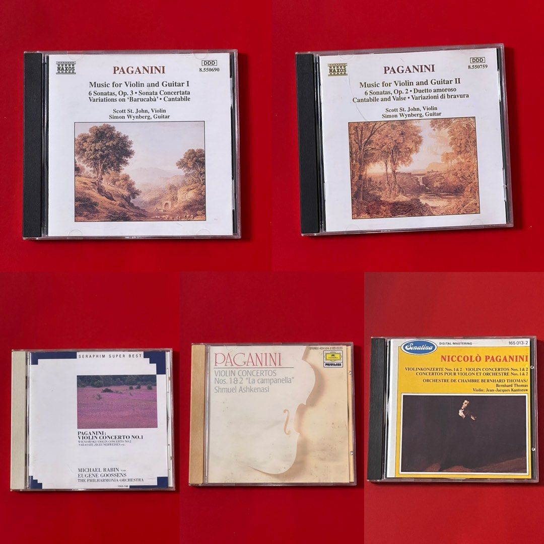Paganini Music for Violin and Guitar; Paganini Violin Concertos, 興趣及遊戲 ...