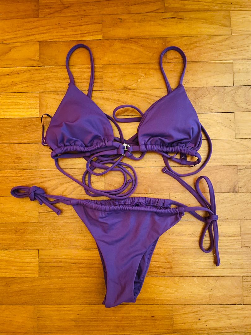 P&B purple bikini set, Women's Fashion, Swimwear, Bikinis & Swimsuits ...