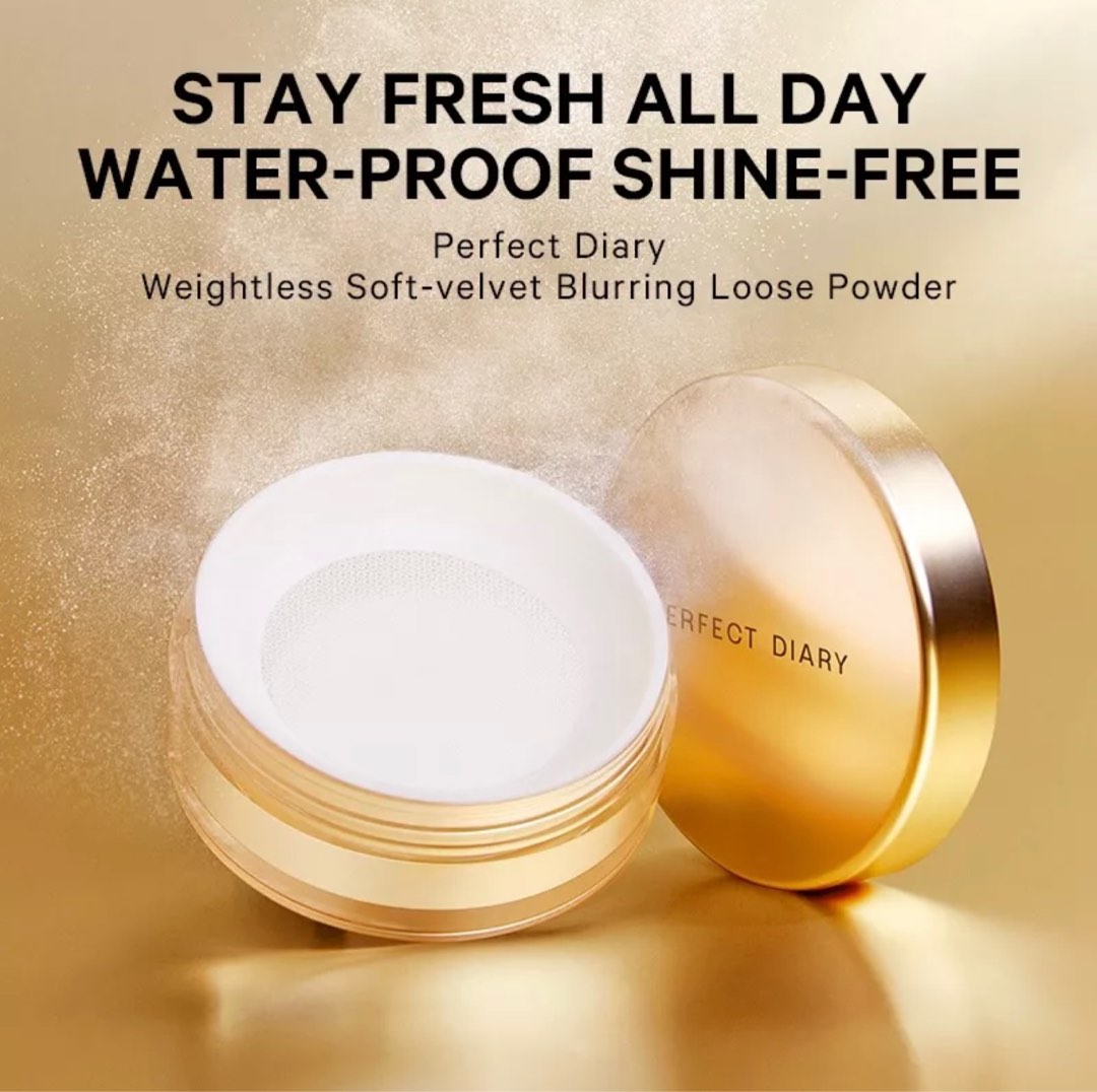 Perfect Diary Loose Powder 12H Oil Control, Beauty & Personal Care ...