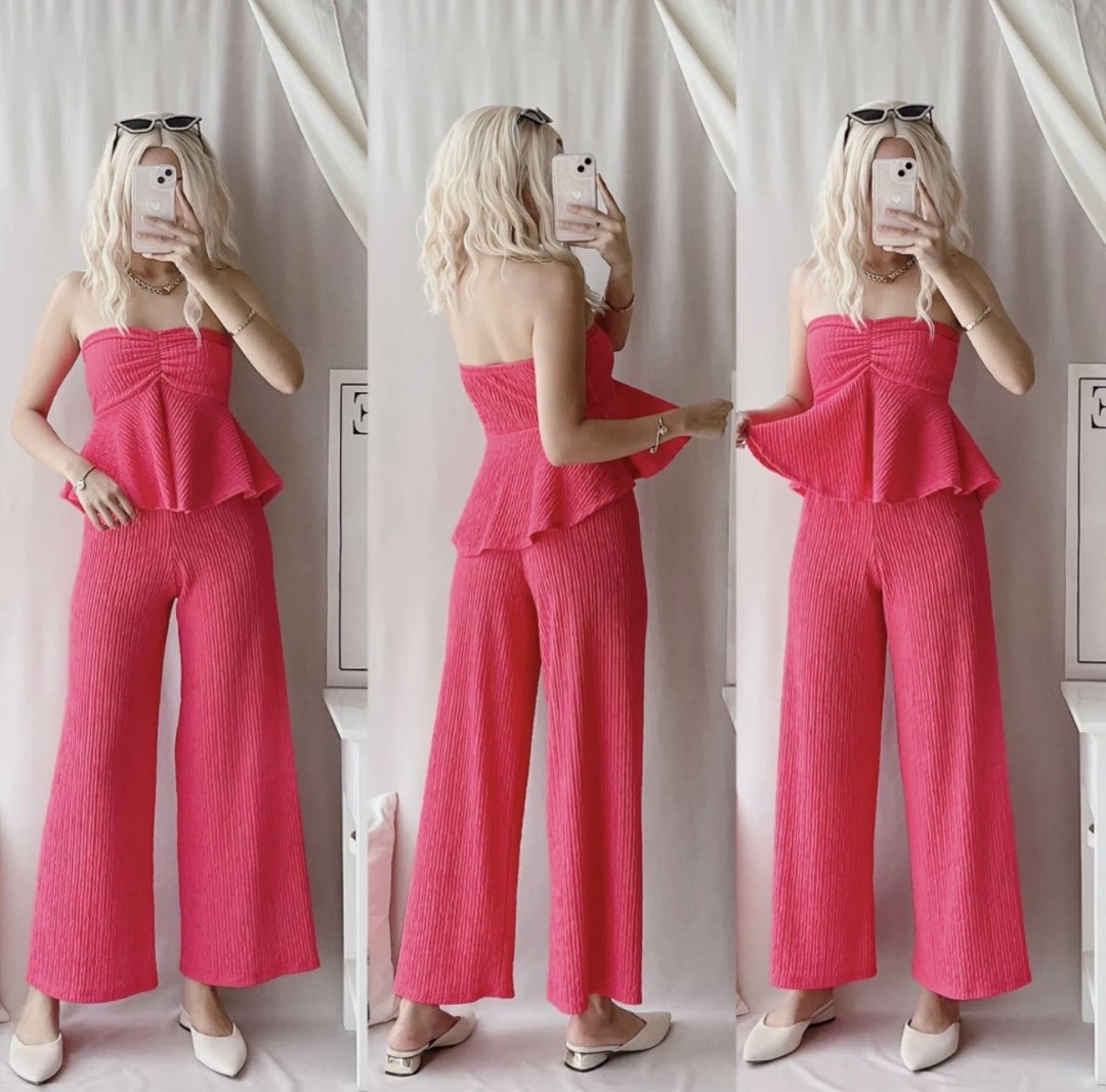 PINK COORDS RICH TITA OUTFIT BRAND NEW, Women's Fashion, Dresses & Sets ...