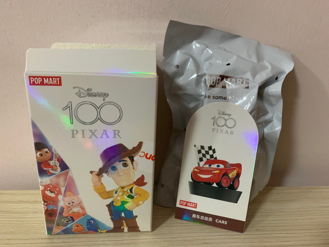 Pixar Disney 100 x Pop Mart - Lightning McQueen , Hobbies & Toys, Toys ...