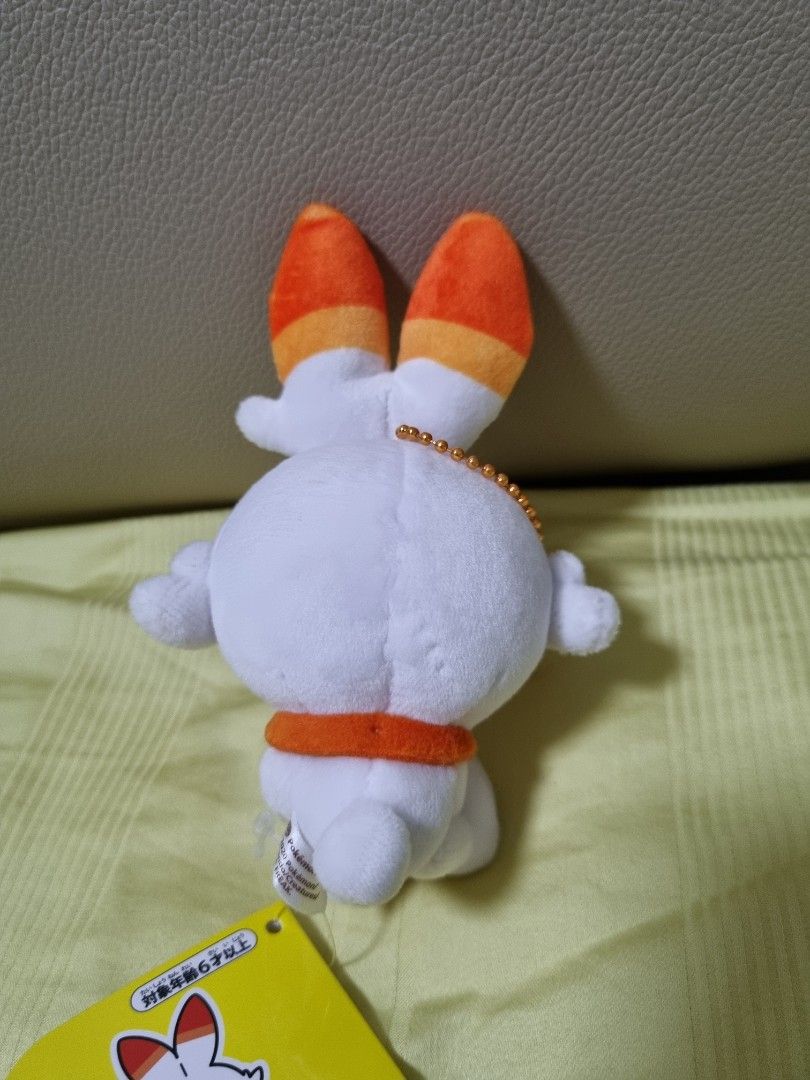 Pokemon Center Scorbunny Keychain Plush 5in, Hobbies & Toys, Toys ...