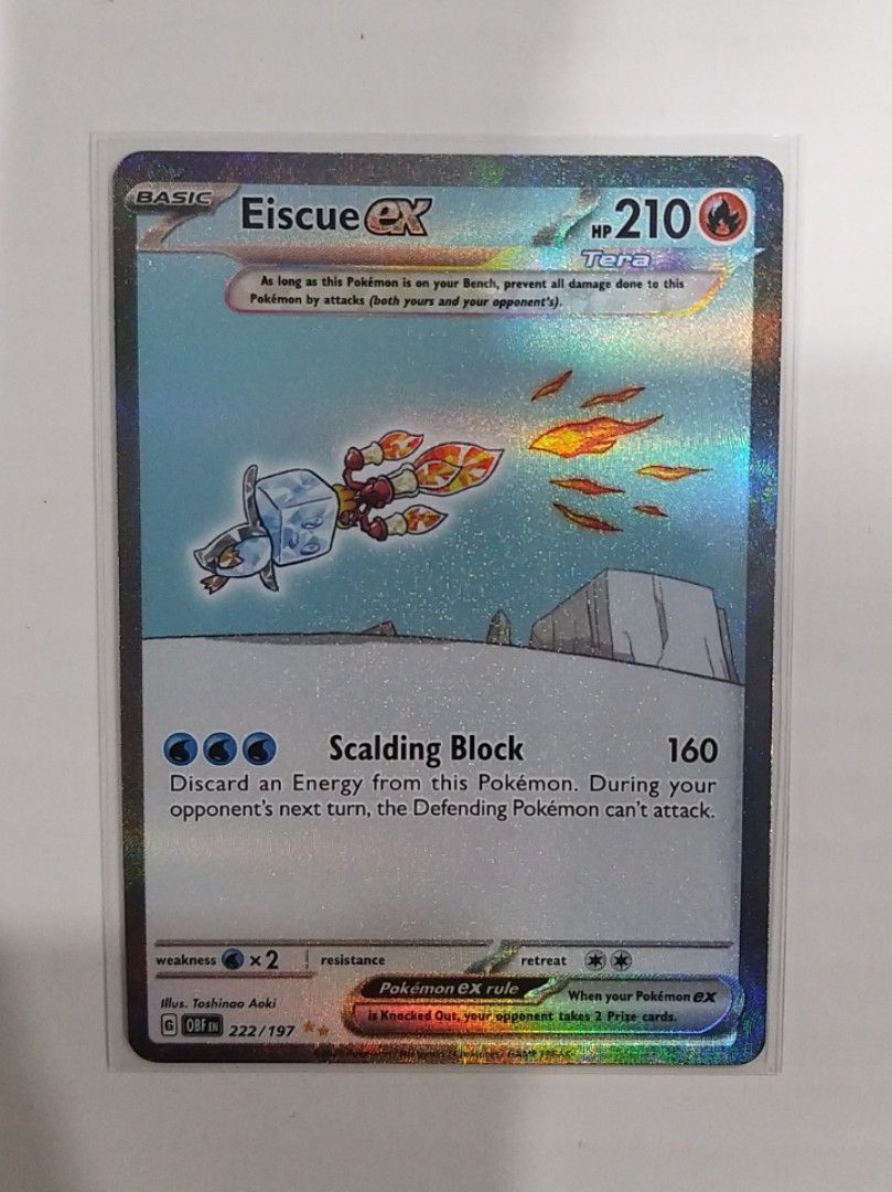 Pokemon Eiscue ex, Hobbies & Toys, Toys & Games on Carousell