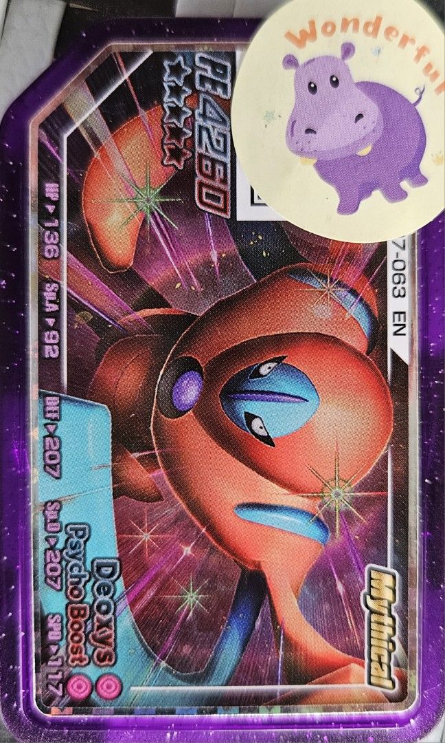 Pokemon Gaole Deoxys (Defence Form), Hobbies & Toys, Toys & Games on ...