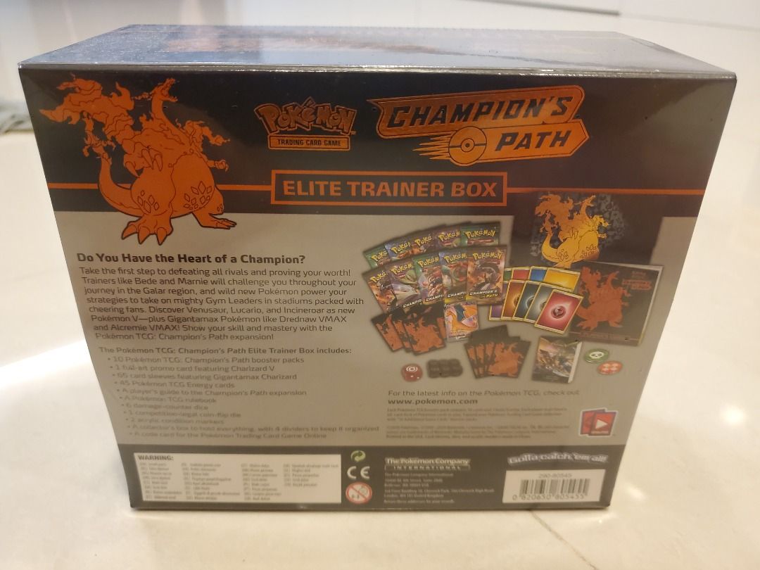 Pokemon TCG Champion's Path Elite Trainer Box ETB, Hobbies & Toys, Toys ...