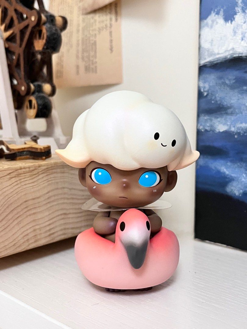 售/換 Pop mart Dimoo retro series flamingo 經典復刻 火焰鳥, 興趣及遊戲, 玩具 & 遊戲類 ...