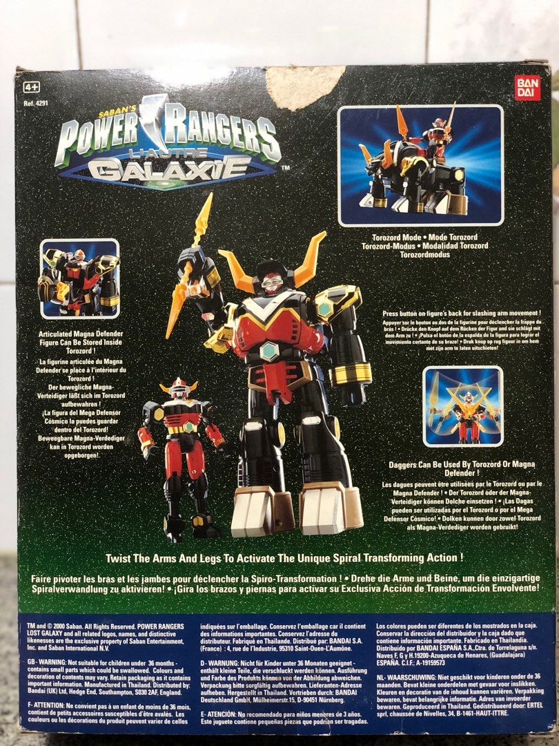 Power Rangers Lost Galaxy - Defender Torozord, Toys & Collectibles ...