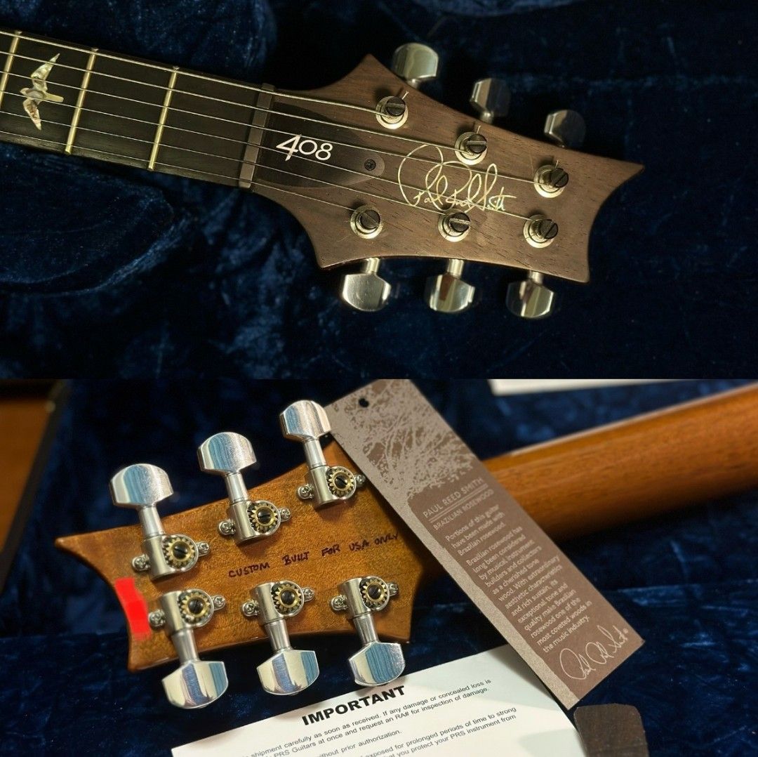 PRS - Paul Reed Smith Artist 408 Brazilian Rosewood FB Bonnie Pink ...