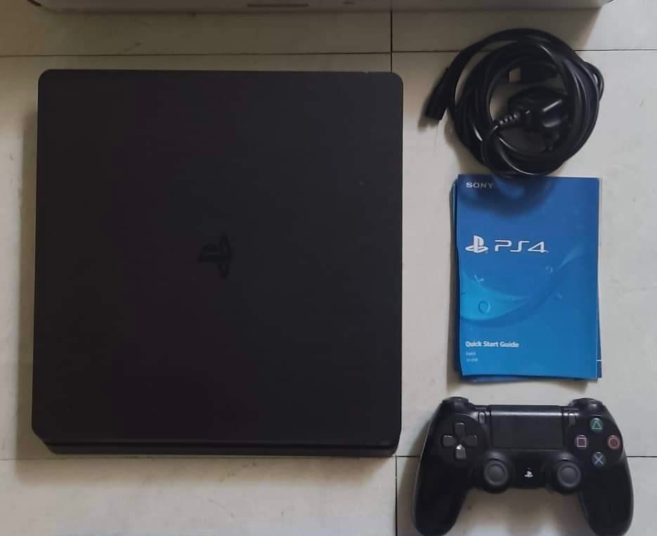 PS4 Slim 1TB Jetblack, Video Gaming, Video Game Consoles, PlayStation ...