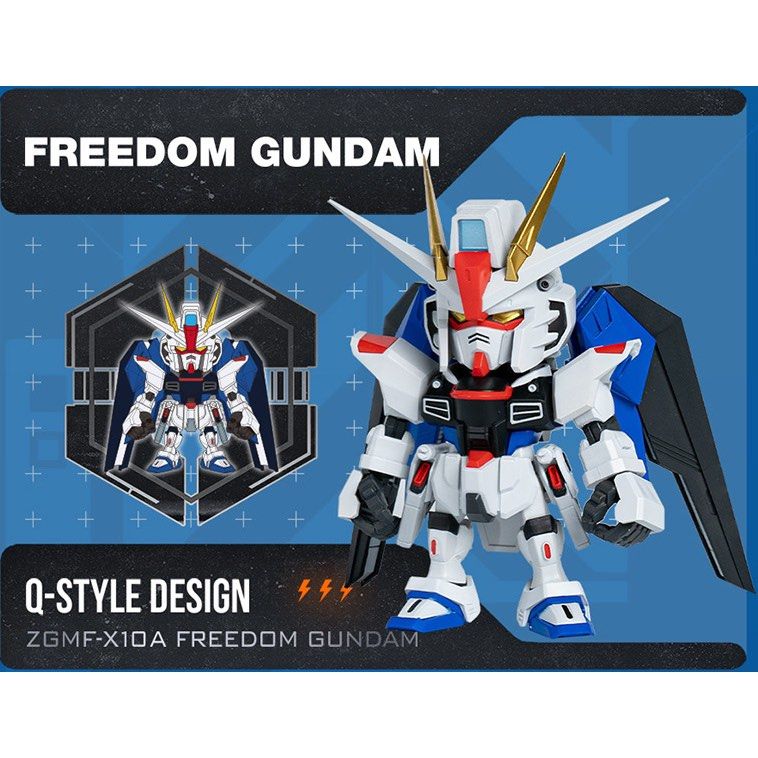 QMSV MINI - freedom Gundam (Gundam seed) set of 6 - Bandai namco ...