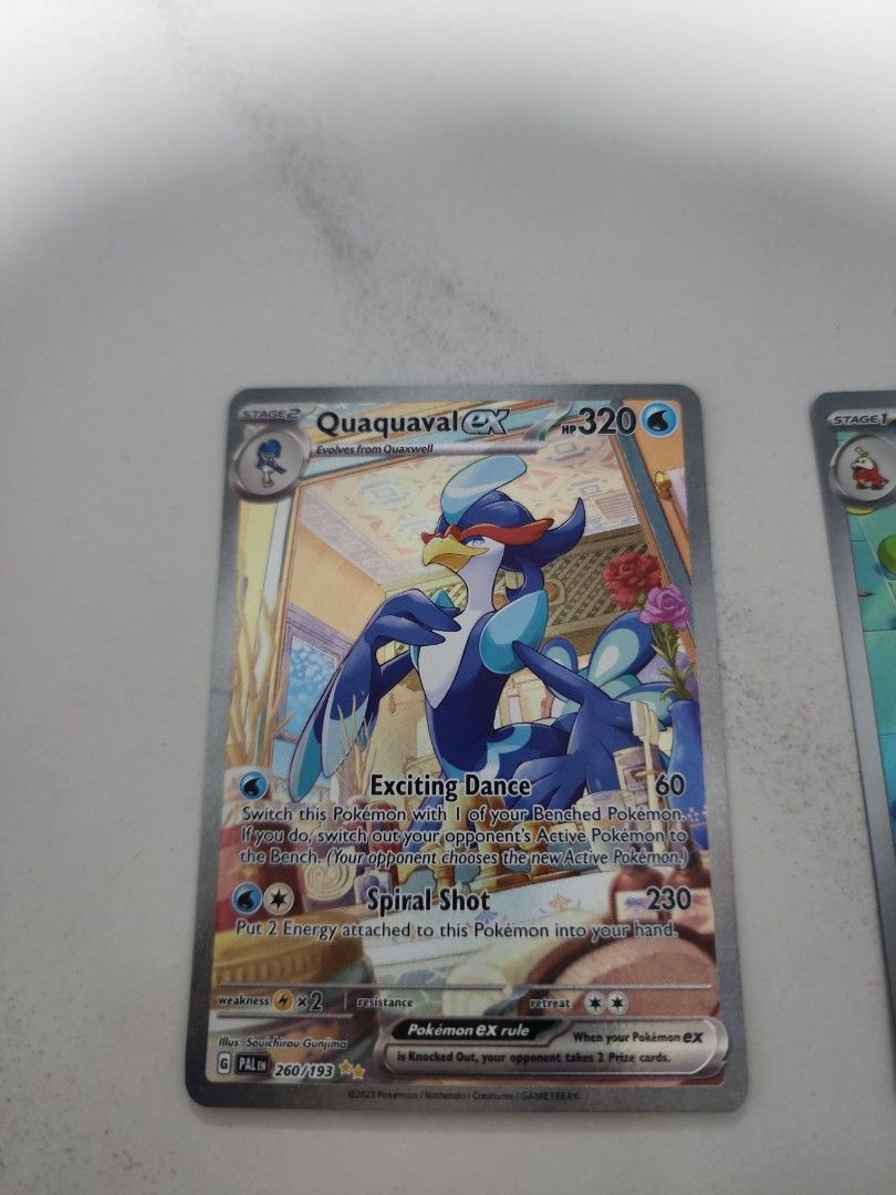 Quaquaval Ex , Crocalor full art, Hobbies & Toys, Toys & Games on Carousell