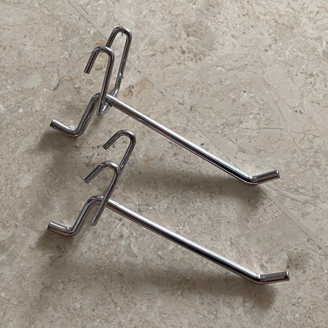 Chrome Metal Hook Retail Rack Hanger Wire Mesh Holder Hang Display Rack ...