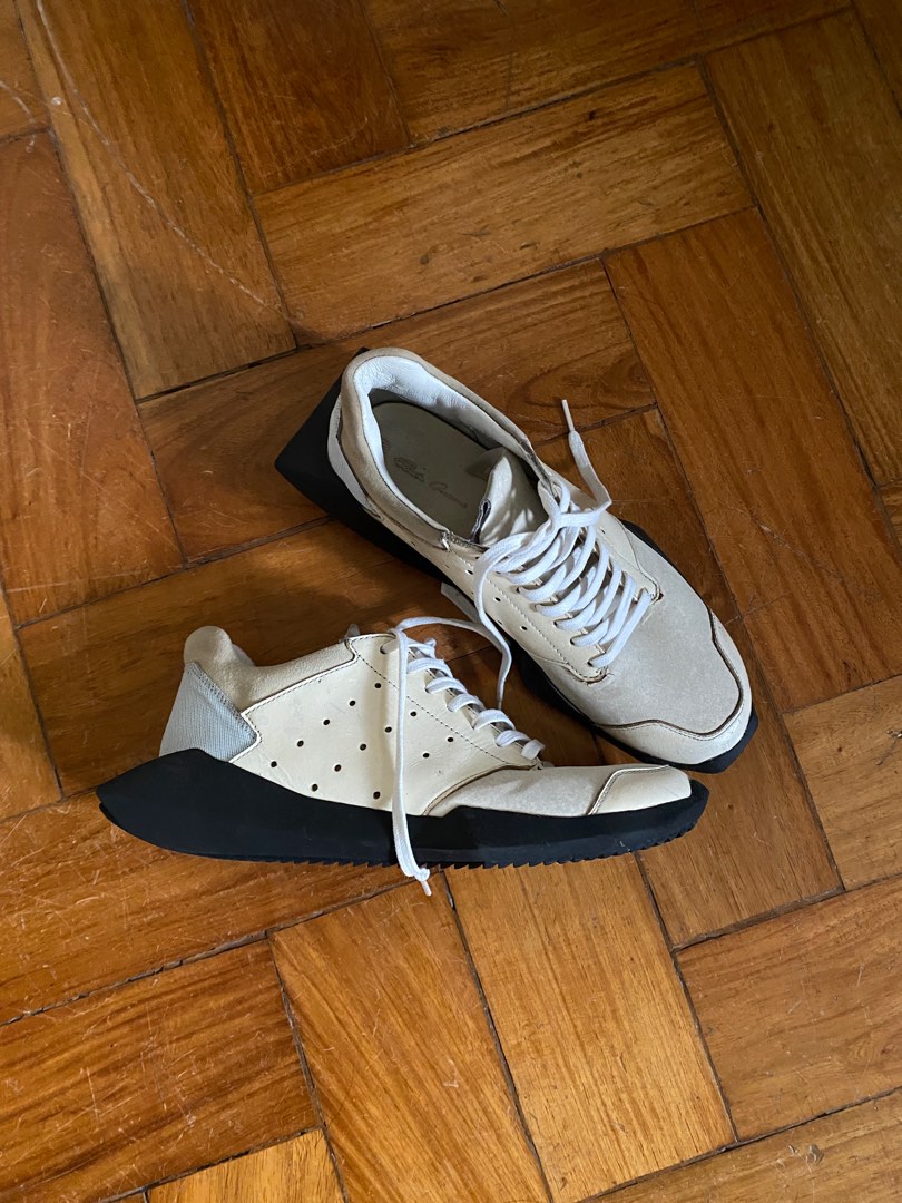 Rick Owens x Adidas Tech Runners, Men's Fashion, Footwear, Sneakers on ...