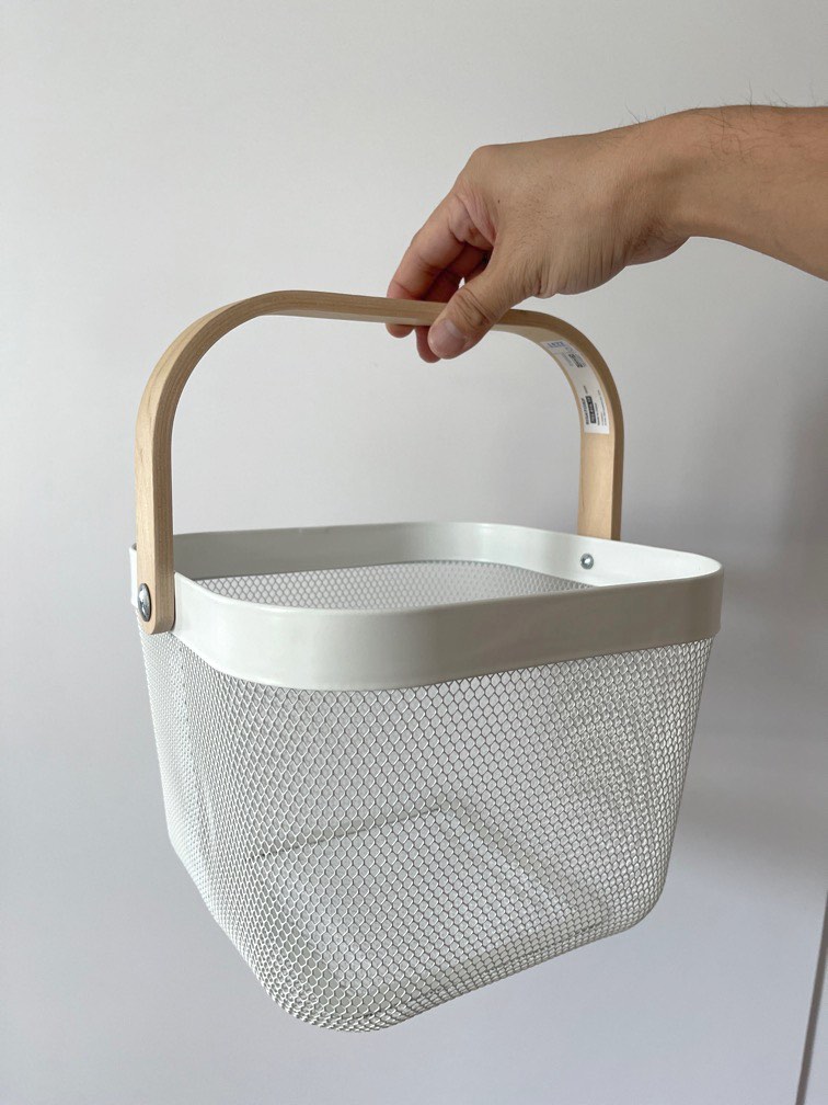 RISATORP Ikea basket white, Furniture & Home Living, Home Improvement & Organisation, Storage ...