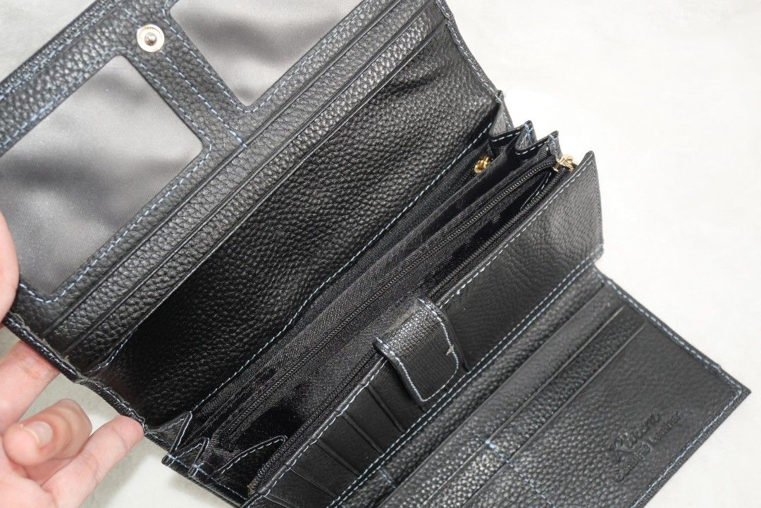 RIVIERA Trifold Long Wallet, Luxury, Bags & Wallets on Carousell