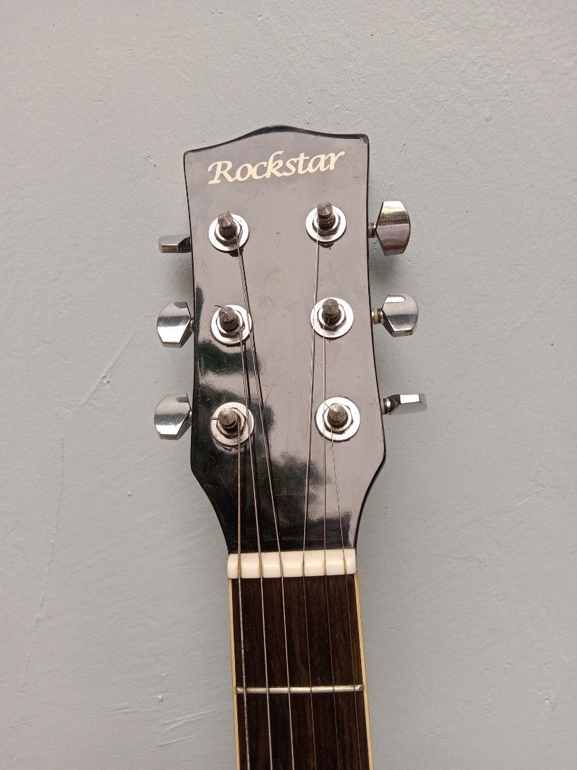 Rockstar acoustic guitar, Hobbies & Toys, Music & Media, Musical ...