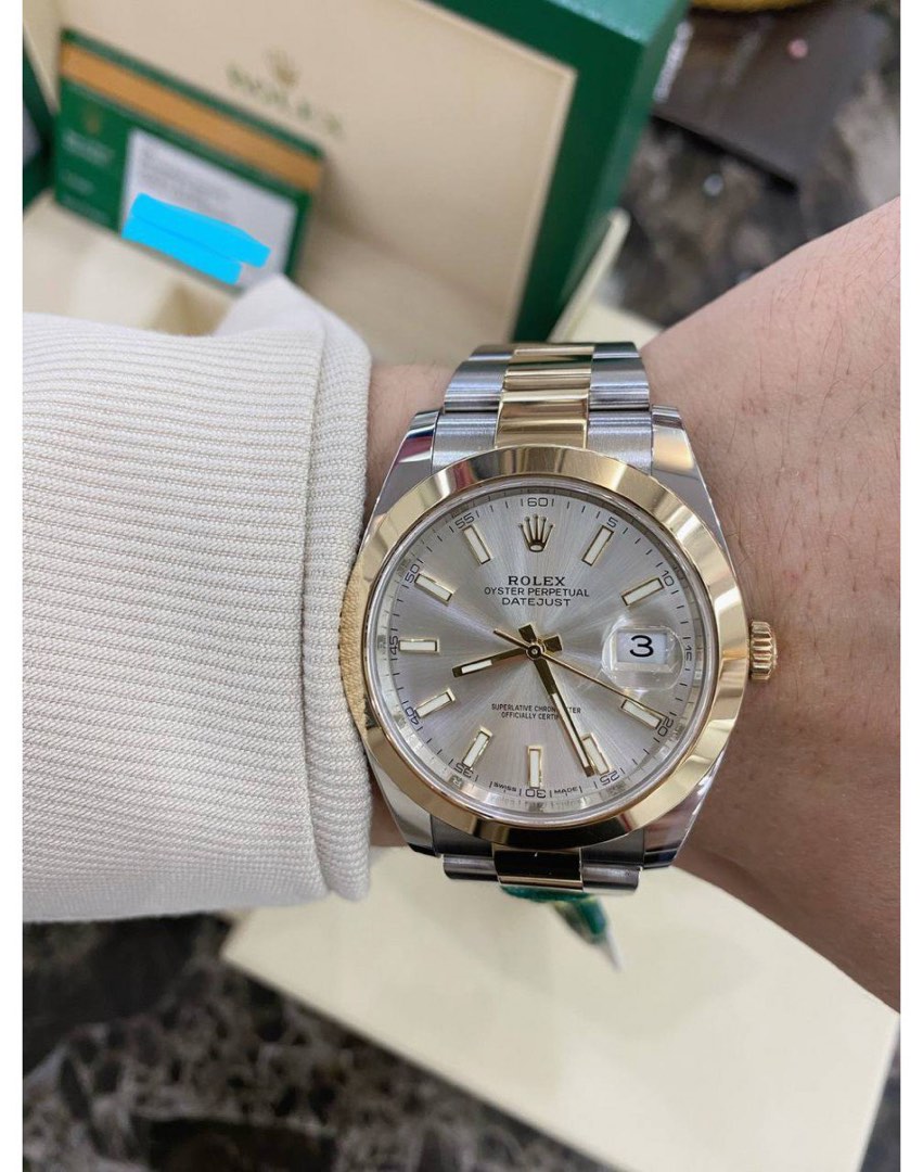 ROLEX DATEJUST REF 126303 OYSTERSTEEL AND 18K YELLOW GOLD 41MM ...