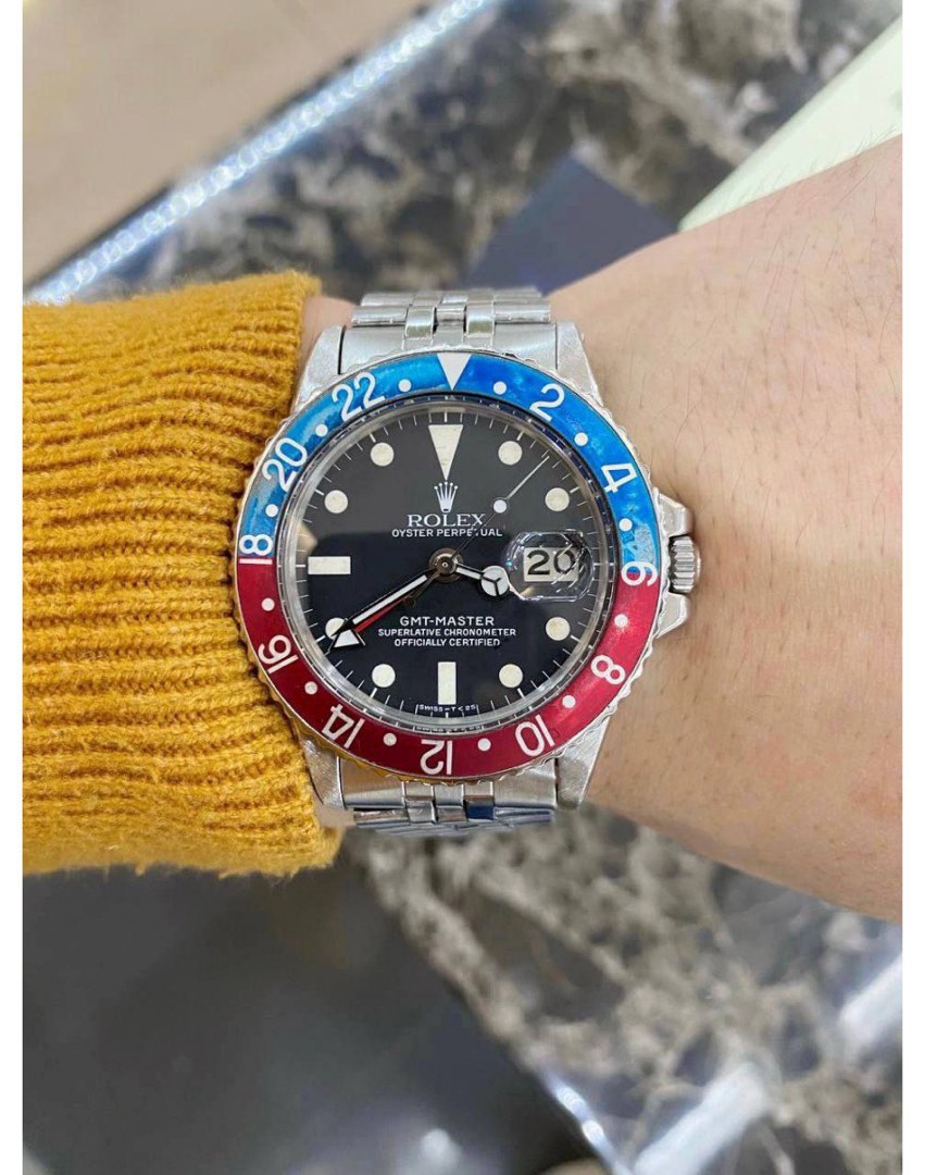 ROLEX GMT MASTER PEPSI WATCH REF1675 40MM AUTOMATIC, Men's Fashion ...