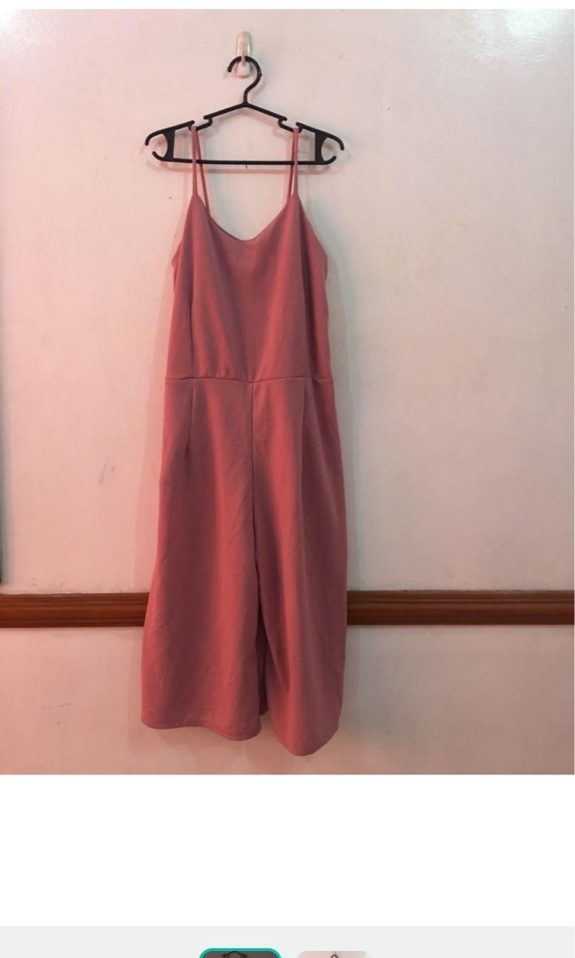 Romper pink and red take all, Women's Fashion, Dresses & Sets, Rompers ...
