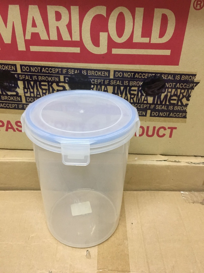 Round Shape Plastic Container, Furniture & Home Living, Kitchenware ...