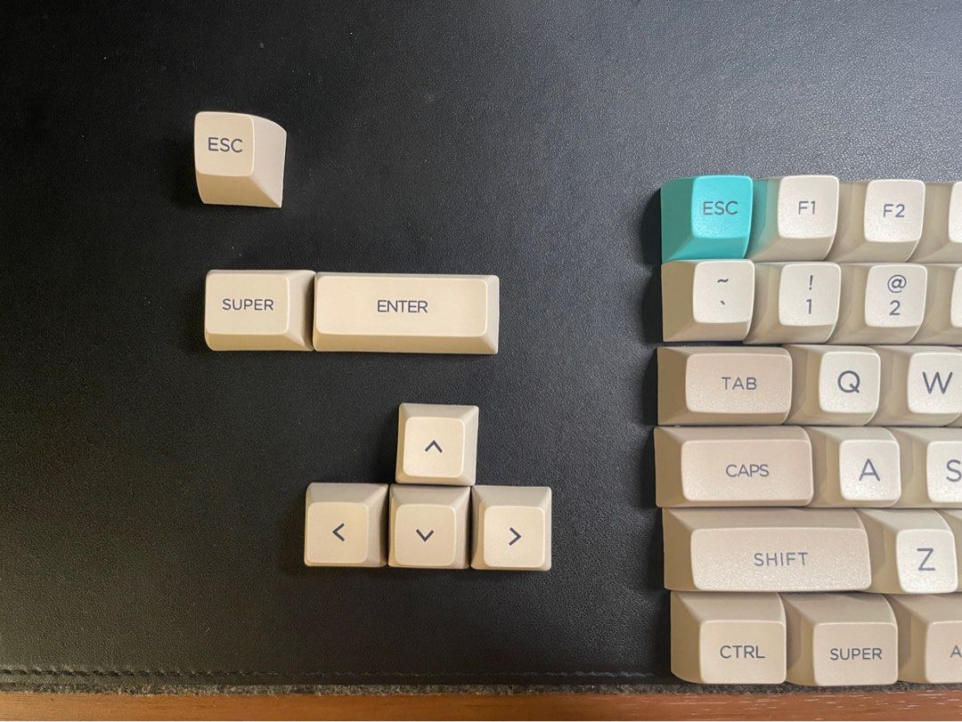 SA profile Dye Sub Keycap Set PBT plastic retro beige, Computers & Tech ...