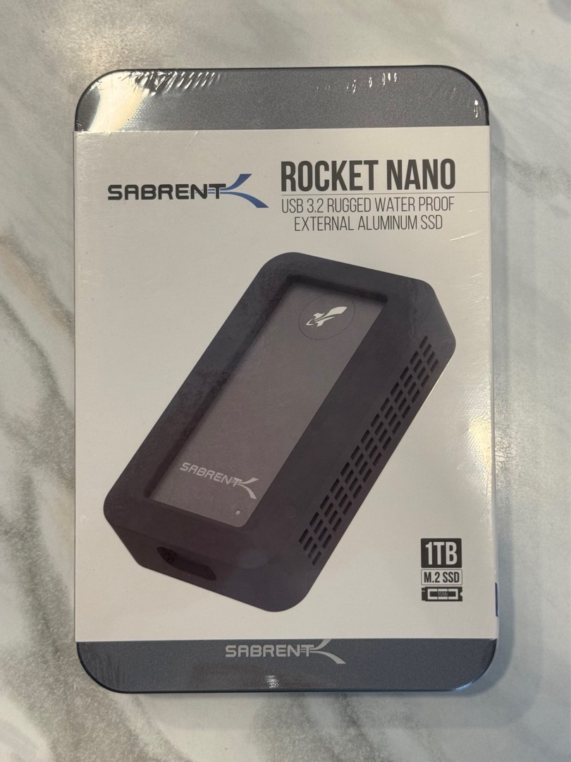 Sabrent Rocket Nano USB C 3.2 rugged waterproof external aluminium SSD ...