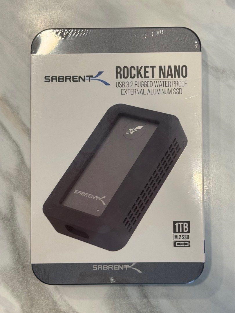 Sabrent Rocket Nano USB C 3.2 rugged waterproof external aluminium SSD ...