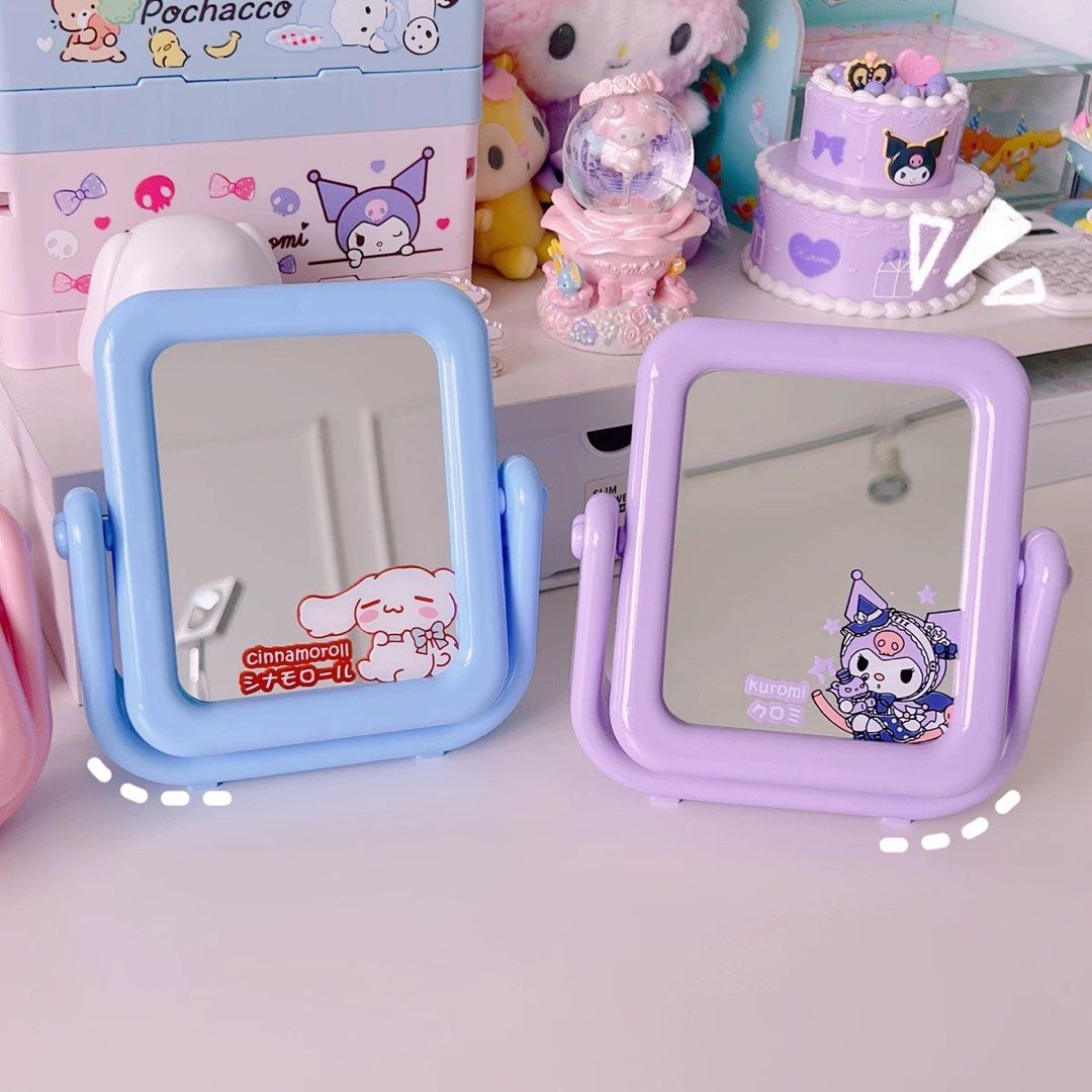 Sanrio Cartoon Characters Mini Mirror, Furniture & Home Living, Home ...