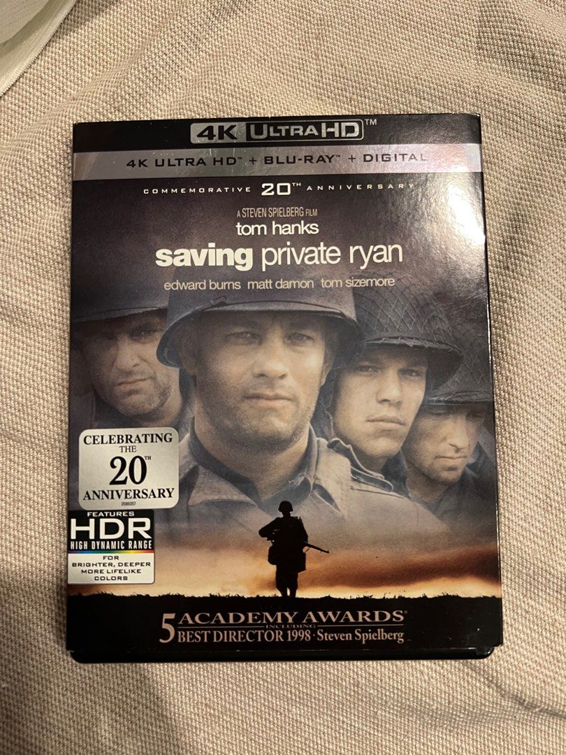 Saving Private Ryan 4K UHD + Blu-ray, Hobbies & Toys, Music & Media ...