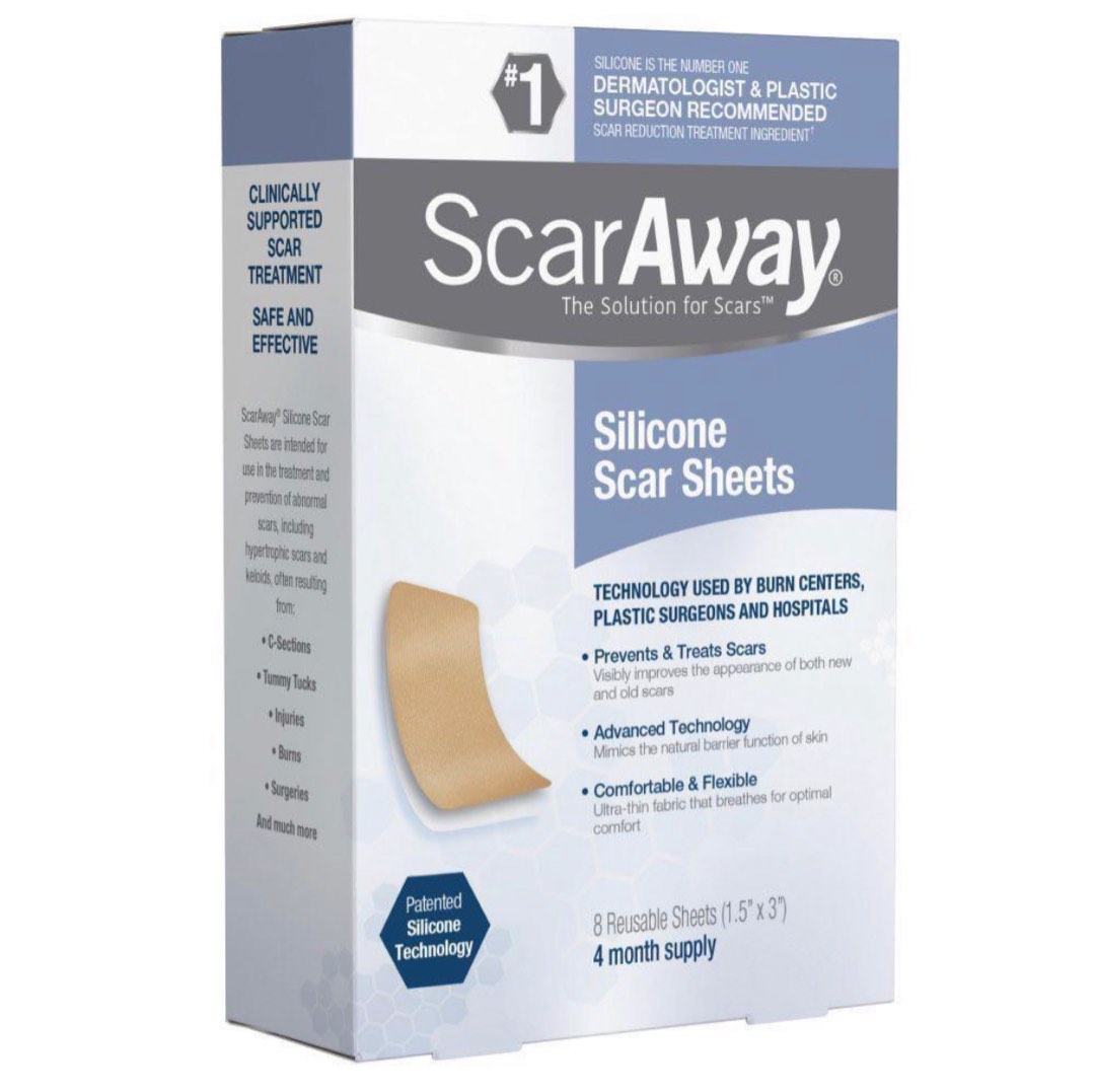 ScarAway Silicone Scar Sheets, Health & Nutrition, Medical Supplies ...