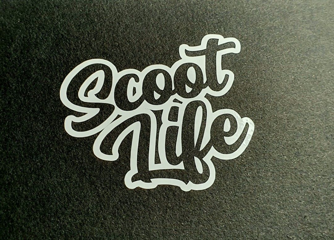 Scoot life vinyl die cut sticker, Hobbies & Toys, Stationery & Craft ...