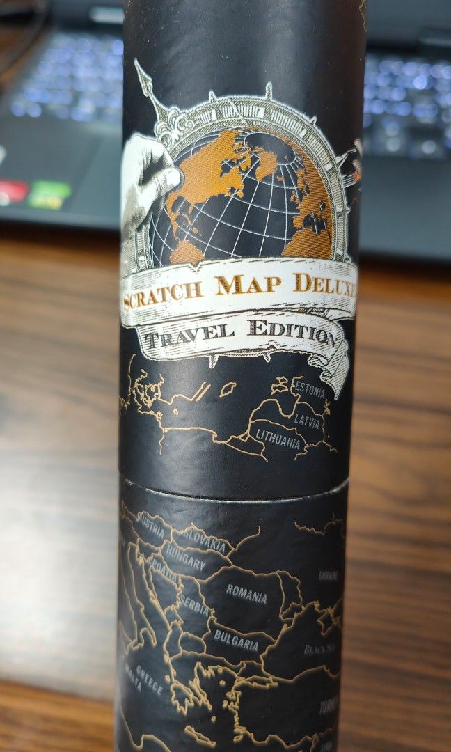 Scratch Map Deluxe_ World Map, Hobbies & Toys, Travel, Travel ...