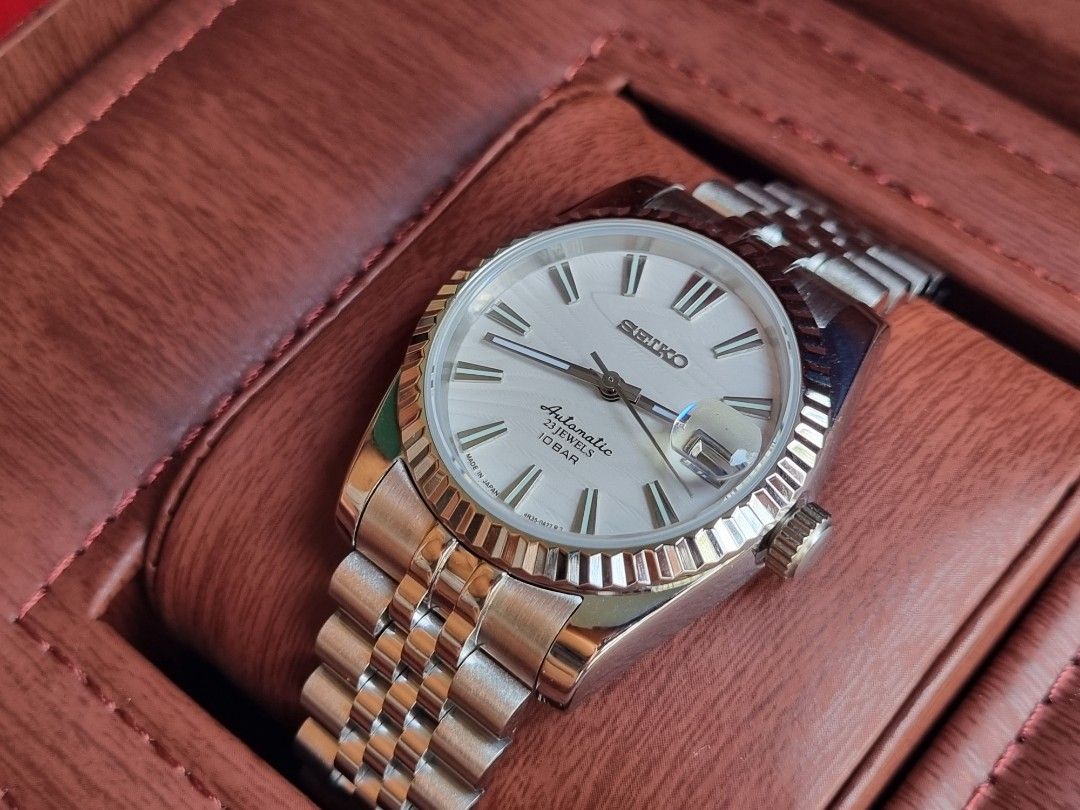 Seiko Mod Custom Datejust, Men's Fashion, Watches & Accessories ...