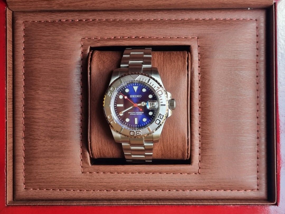 Seiko Mod Custom Yachtmaster Diver, Men's Fashion, Watches ...